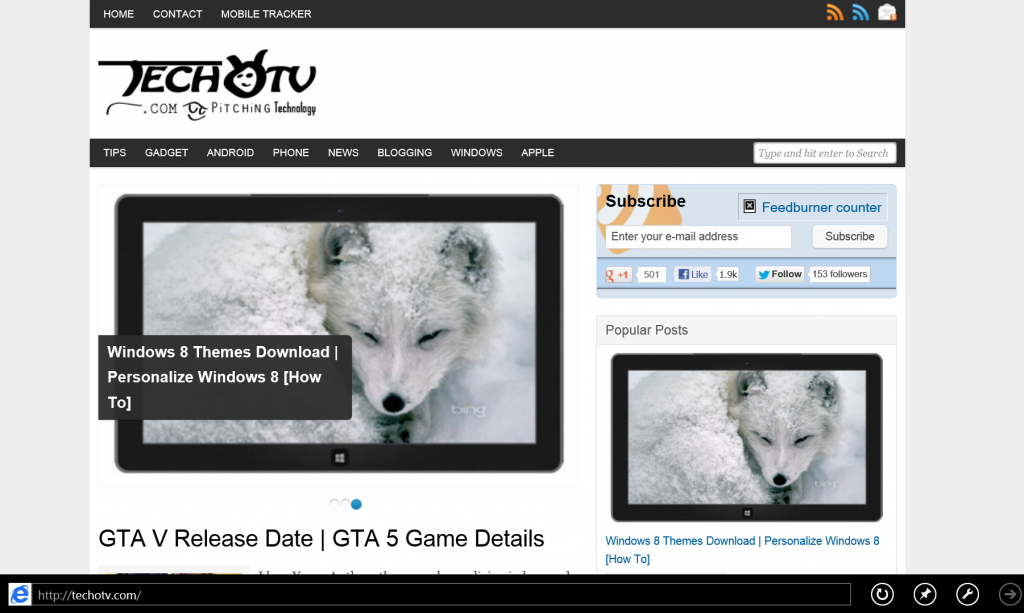 Open Internet Explorer in Metro mode on Windows 8 | IE 10 Download