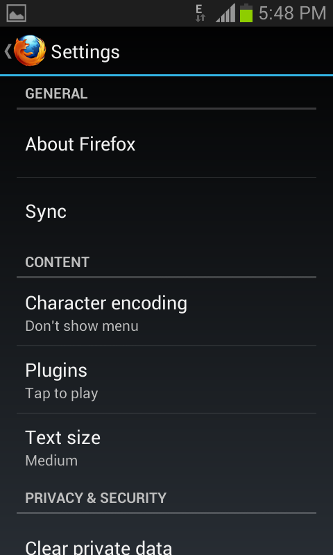How to set up Firefox Sync on Android phone to link it with computer