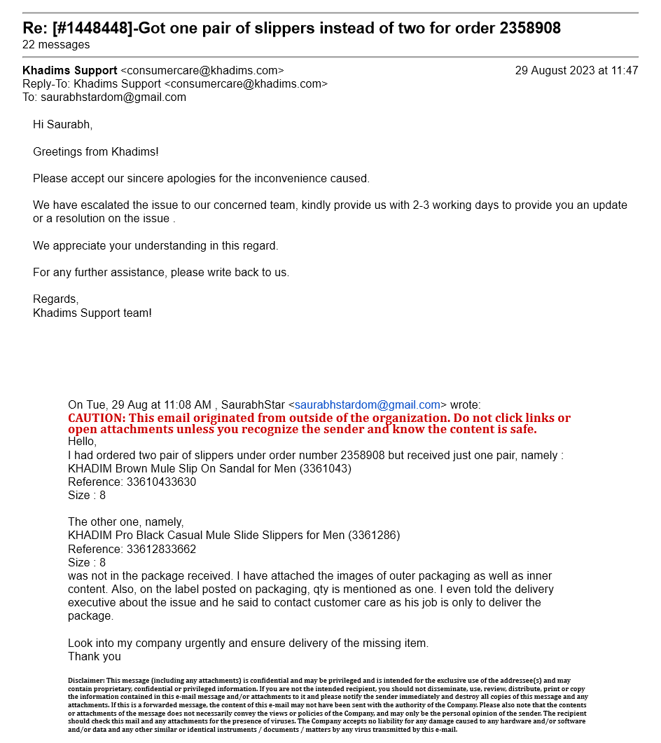 Khadims.com cheated me - Worst Online shopping experience from Reputed ... Khadims.com cheated me - Worst Online shopping experience from Reputed ...